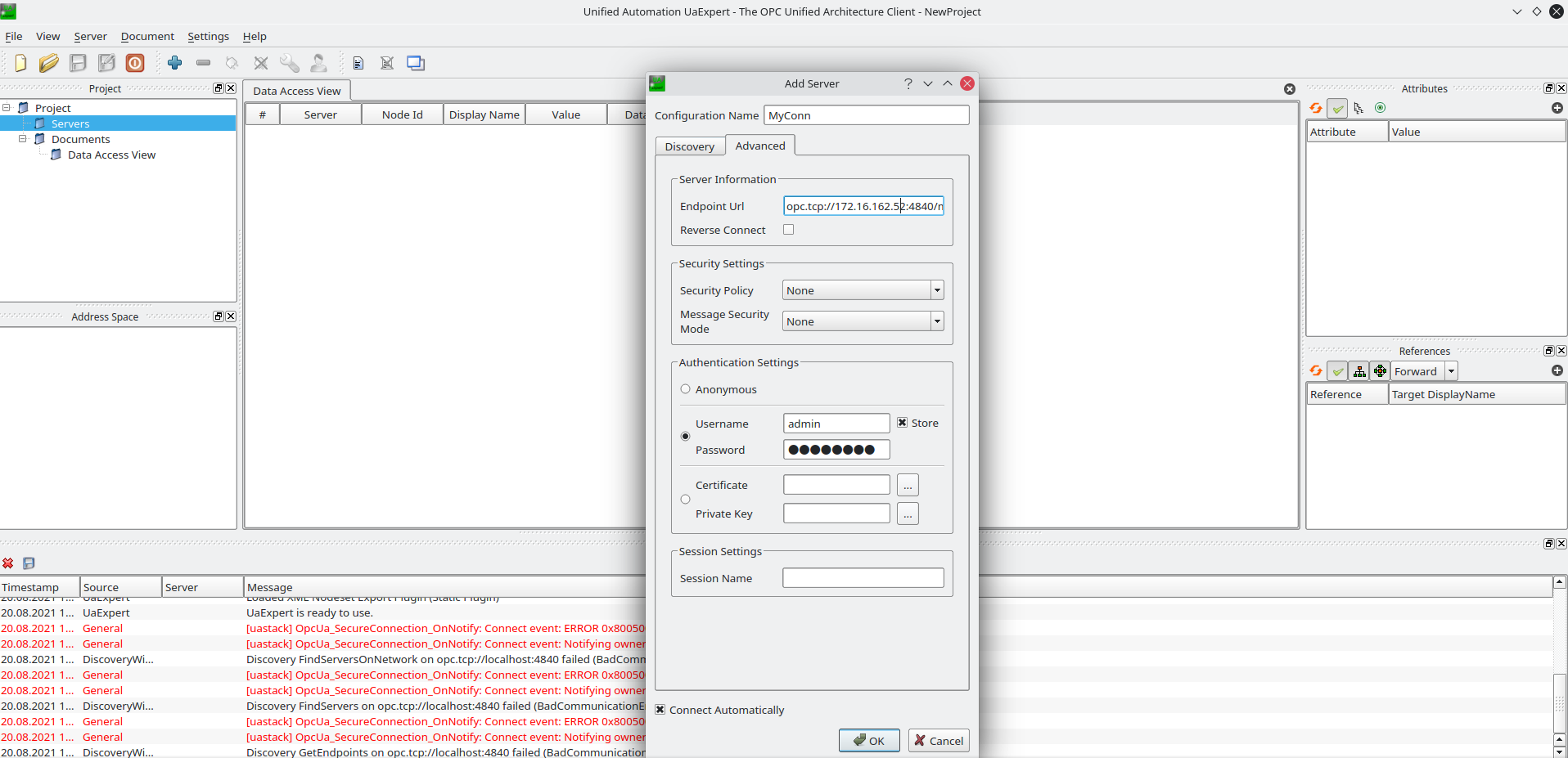 CREATING AN OPC UA CONNECTION ThingParkX